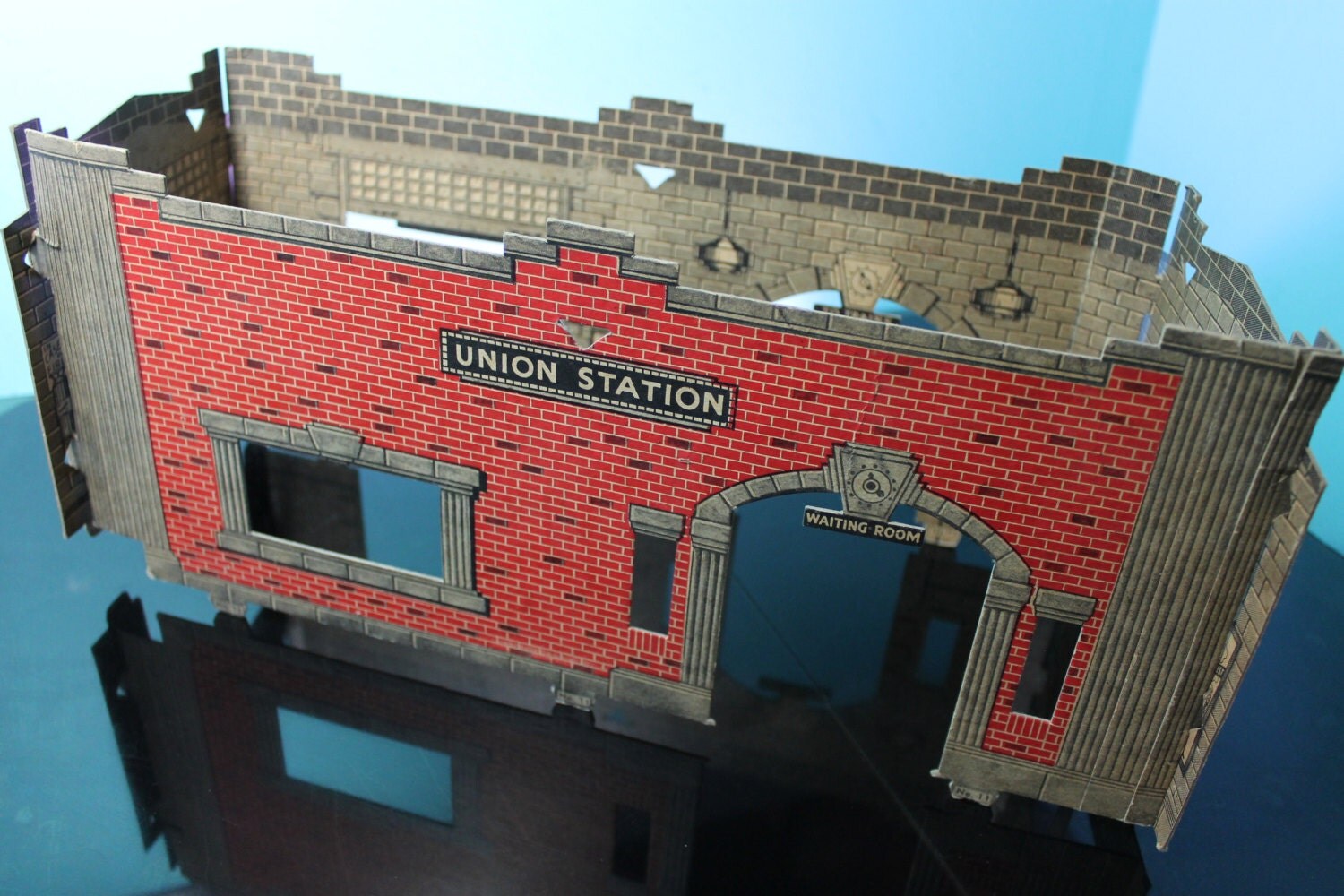Built-Rite Union Station Vintage Cardboard Train Accessory