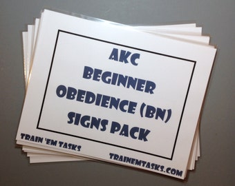 Akc rally signs | Etsy