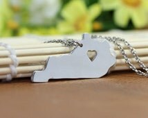 Popular items for kentucky necklace on Etsy