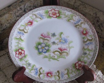 Early Noritake Nippon 'The Flamengo' Pattern, Hand Painted Plate, 1910's