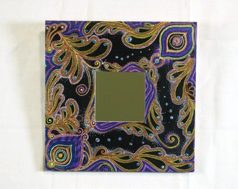 Hand painted mirror | Etsy