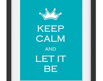 Popular items for let it be poster on Etsy