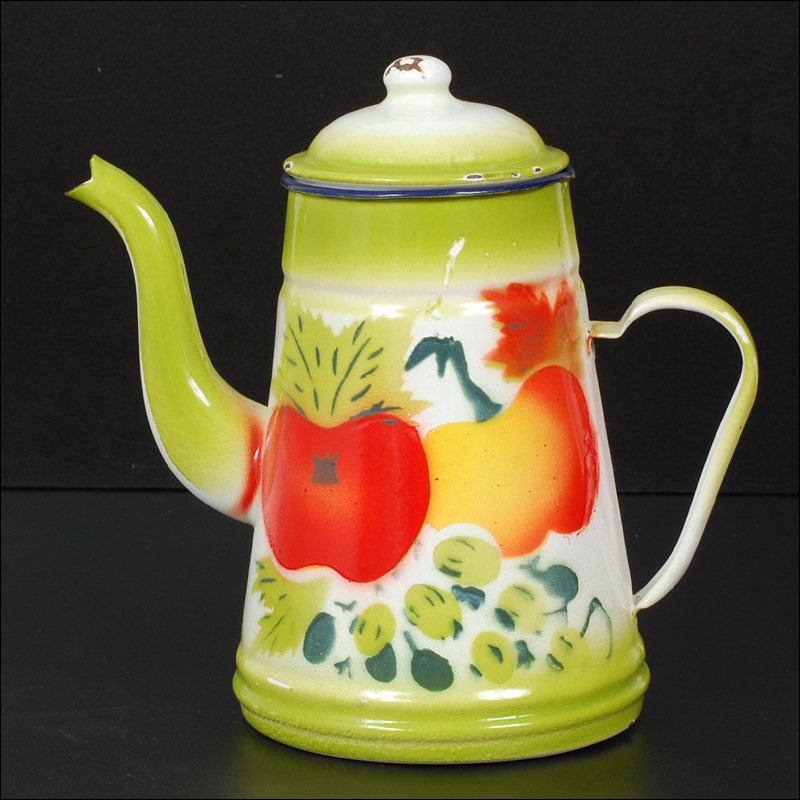 Vintage Enamel Coffee Pot – Haute Juice