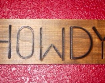 Popular items for Howdy Sign on Etsy