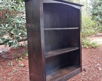 Bookcase - Rustic Farmhouse Wood Bookcase made from milled pine