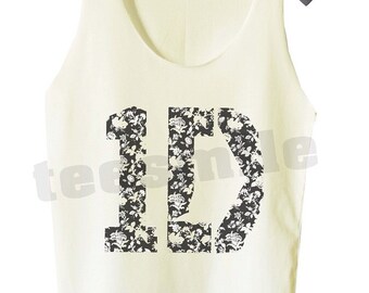 1 D Flower Shirt one direction shirt women tank top women shirt ...