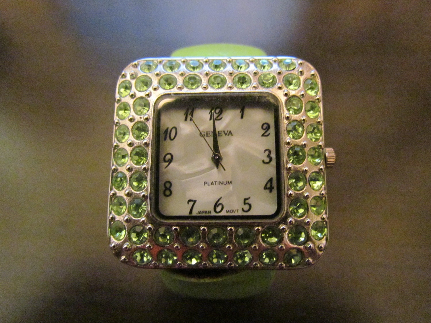 Vintage Green Geneva Rhinestone Watch – Haute Juice