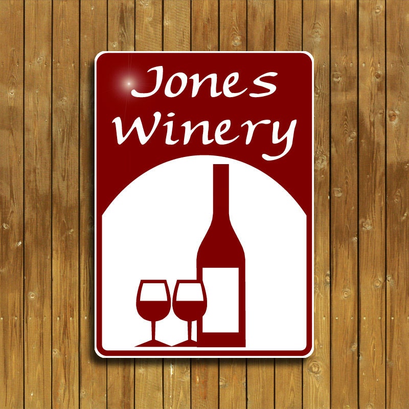 Personalized Winery sign