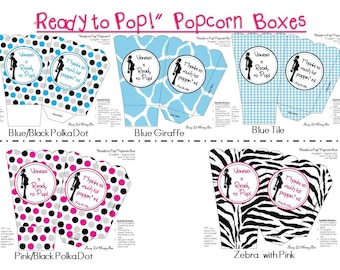 Ready to Pop! Popcorn Box- 5 Designs to Choose from