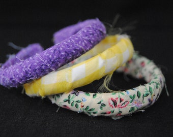 Popular items for Fabric Bangles on Etsy