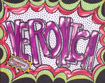 Popular items for name drawing on Etsy