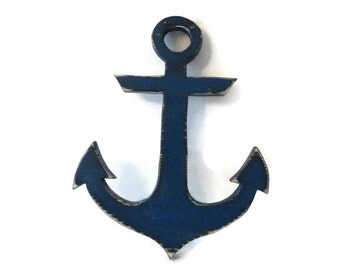 Wooden anchor sign | Etsy