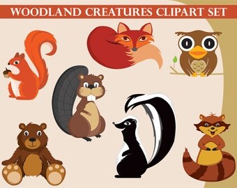 Skunk clipart | Etsy