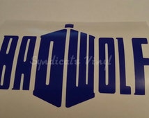 Unique bad wolf decal related items | Etsy