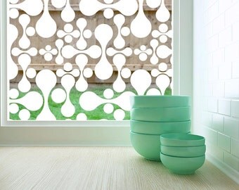 Decorative Modern Window Film Static Cling or by StickPretty