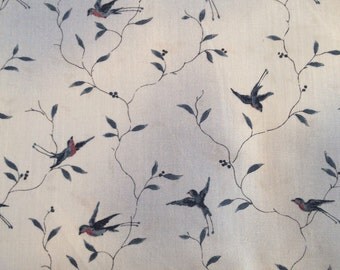Popular items for bird fabric on Etsy
