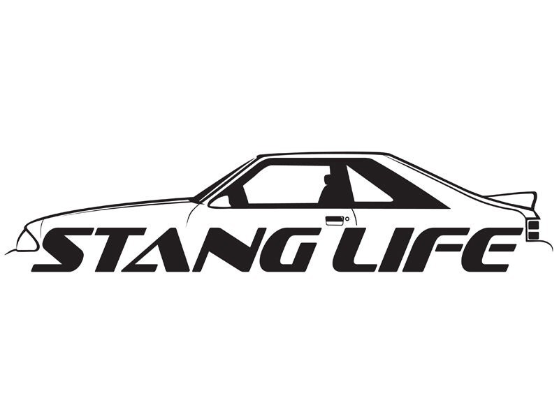 Items similar to Stanglife foxbody vinyl decal on Etsy