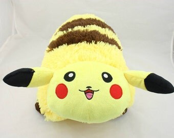 Pikachu Pokemon Plush Pillow Stuffed Doll Anime Plushie Soft Toy ...