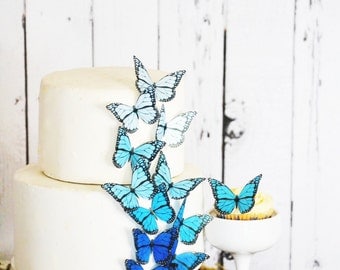 EDIBLE Butterflies The Original Bright Orange Cake by SugarRobot