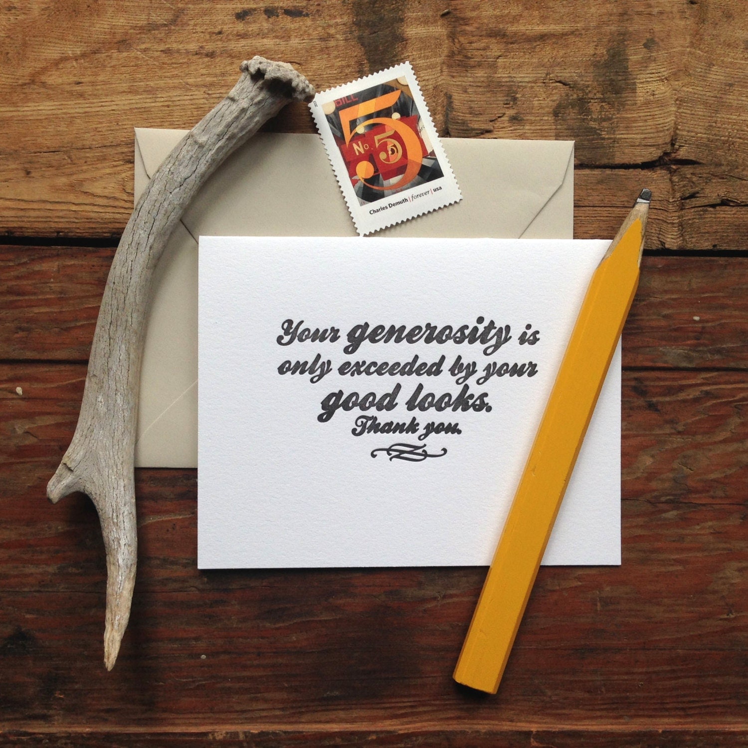 FYI 102 Your Generosity Thank You Letterpress By Creativitycards fyi-102-your-generosity-thank-you-letterpress-by-creativitycards