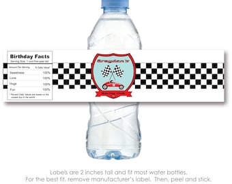 Popular items for race car labels on Etsy