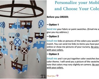 Popular items for train baby mobile on Etsy