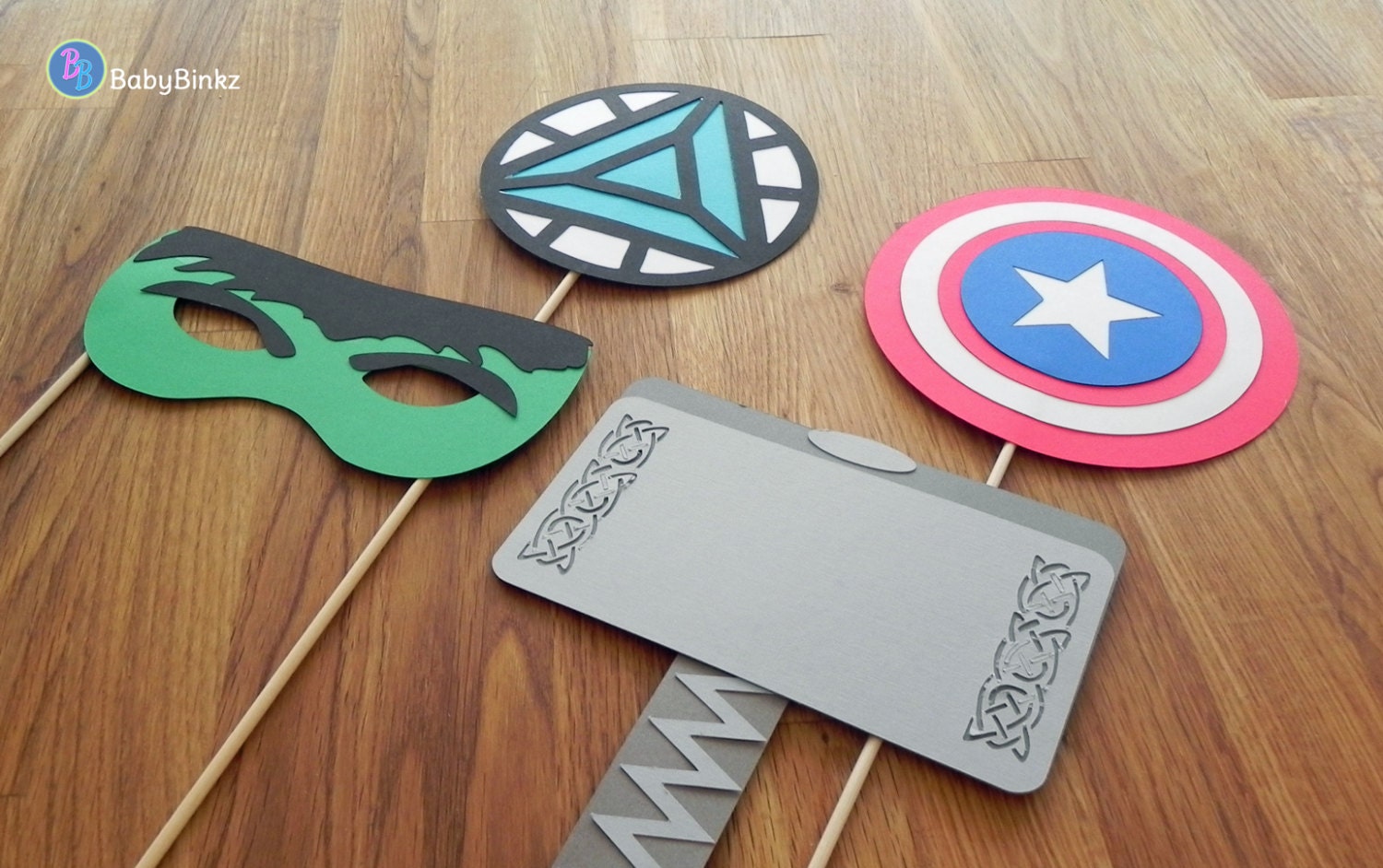 Photo Props: The Marvel Avengers Super Hero Set 4 Pieces