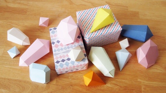 Items similar to Download Paper Crystal Templates on Etsy