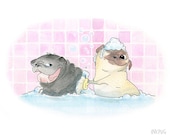 Pug Art Pug Prints Funny Cards and Pugs Galore by InkPug on Etsy