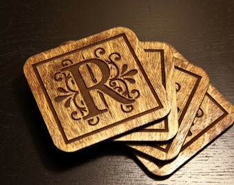 Popular items for initial coasters on Etsy