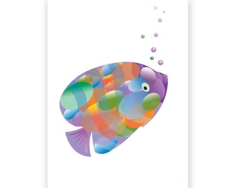 Popular items for fish posters on Etsy
