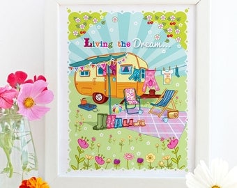Caravan print | Etsy