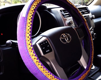 Purple Princess Hippie Chic Non-Slip Steering Wheel Cover