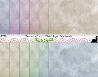 12 x 12 inch Yellow Rust Brown Green Scrapbook by JustBYourself