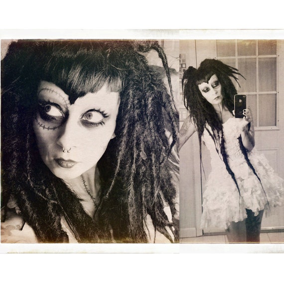 Black Vampire Dread Wig big dread locks Halloween Costume