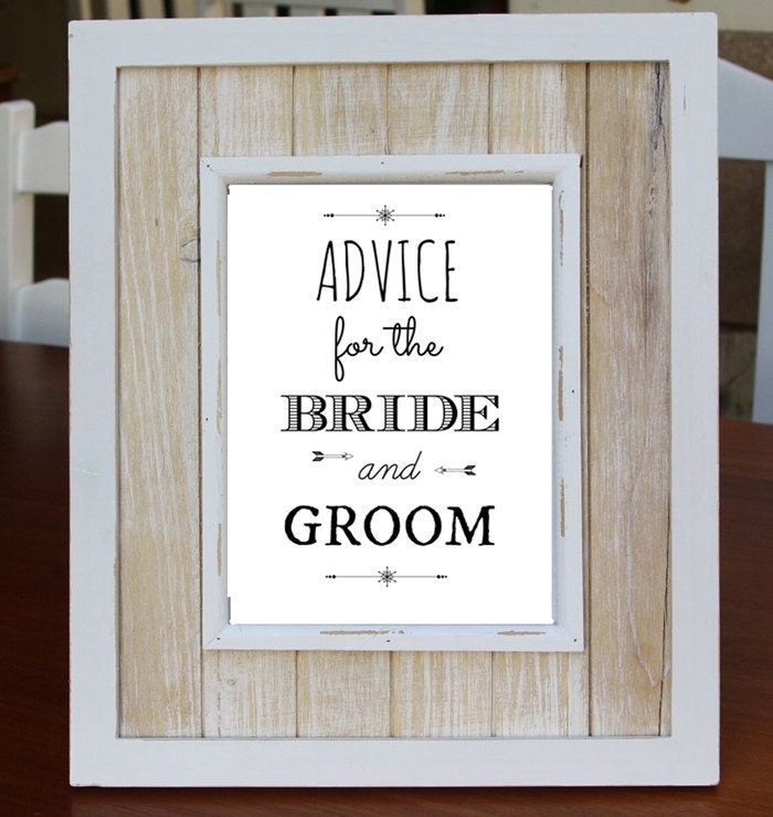 Advice For The BRIDE AND GROOM Digital Download Art Print
