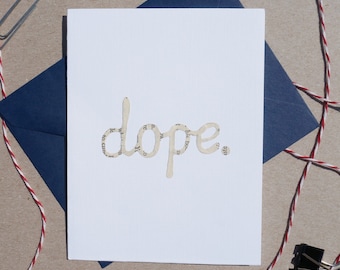 Dope card | Etsy
