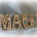 MAUI seashell letters