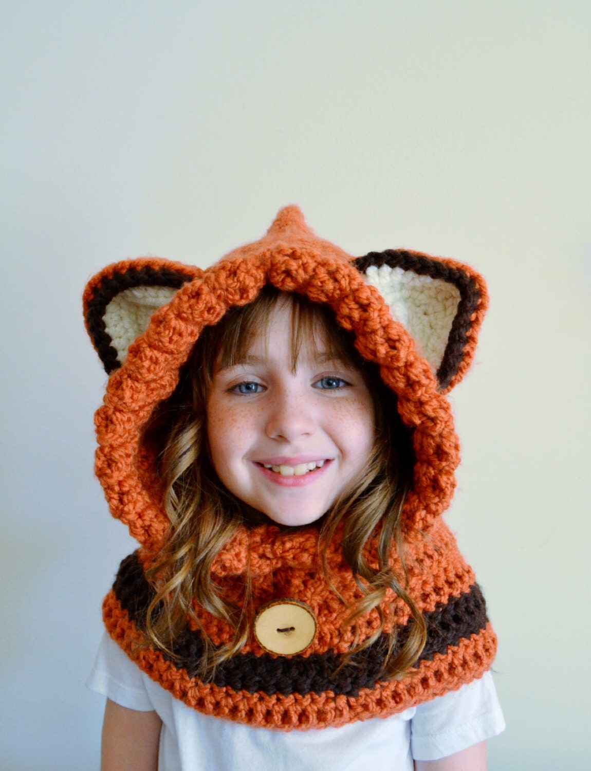 Fox Hat Fox Hoodie Fox Cowl Animal Hat by MegansMenagerie