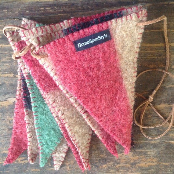 Items similar to Vintage Wool Blanket Banner No. 3 on Etsy