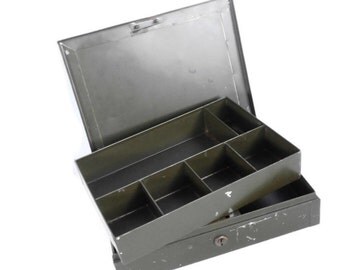 Popular items for metal cash box on Etsy