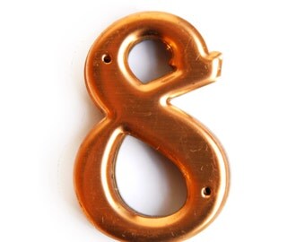 Popular items for copper house numbers on Etsy
