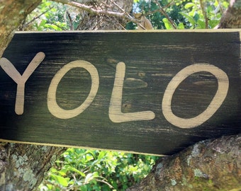 Yolo sign | Etsy