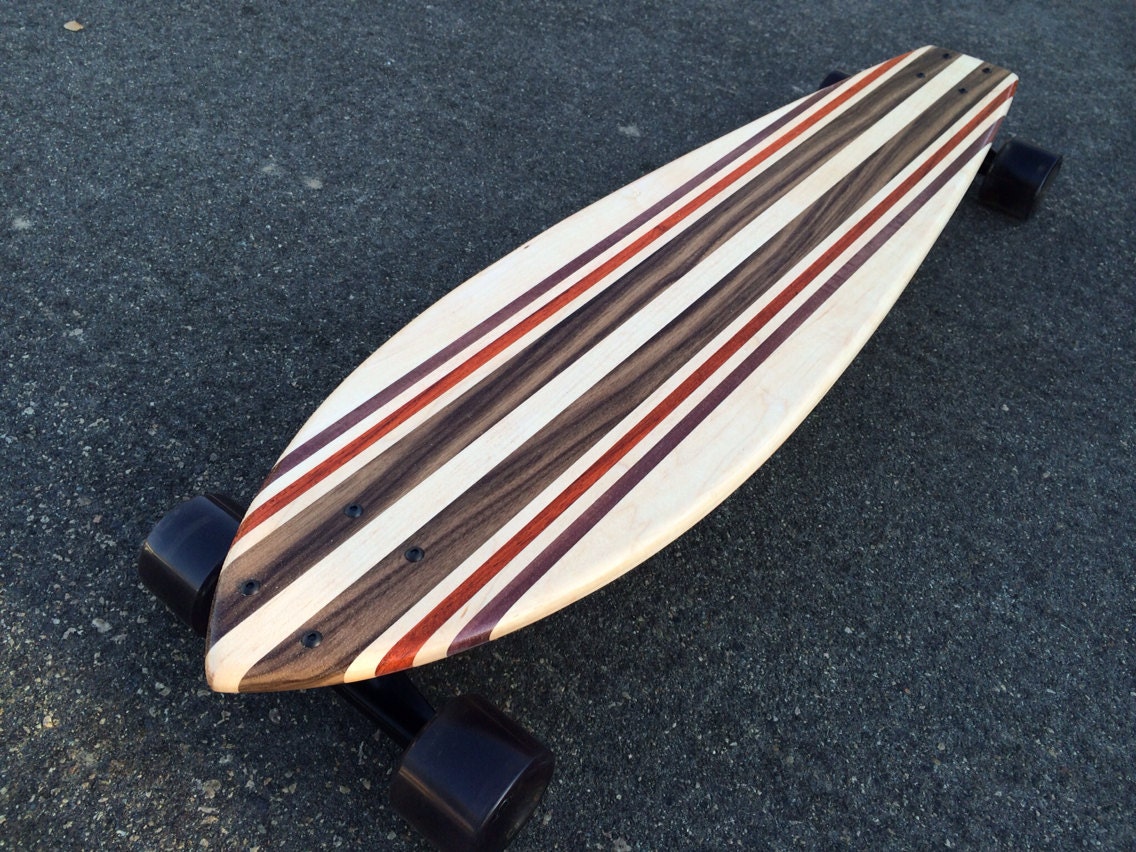 LONGBOARD Four Types of Woods Teardrop Shape