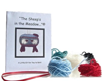 Sheep Knitting Kit Lamb Ornament Kit Baa Baa by ButtermilkCottage