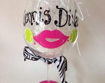Diva wine glass | Etsy