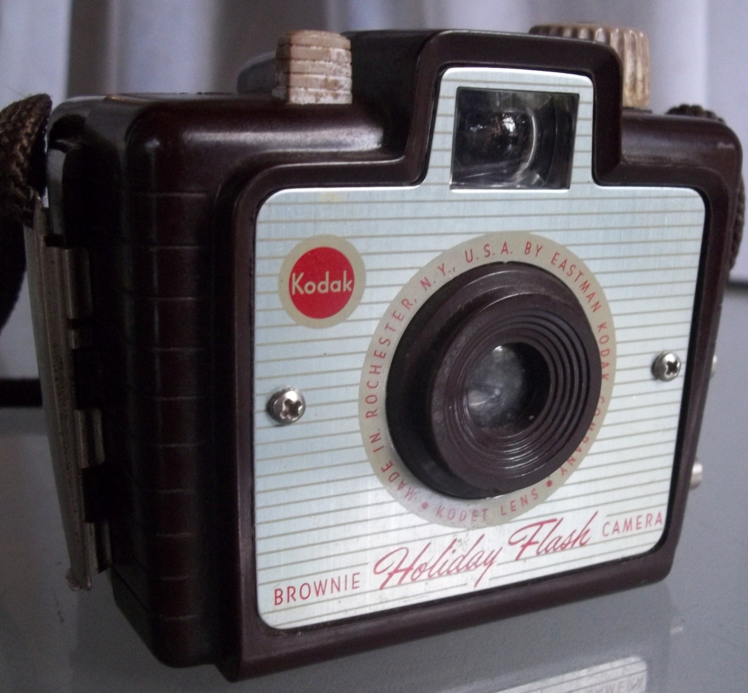 Kodak Brownie Holiday Flash Camera Brown by VintageCoolETC on Etsy