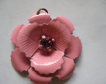 Popular items for pink metal flowers on Etsy