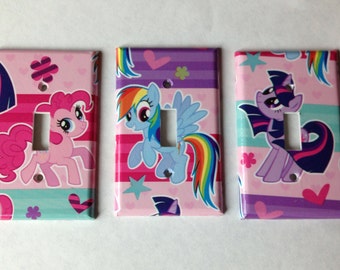My Little Pony Twilight Sparkle Pinky Pie Rainbow Dash Light Switch ...