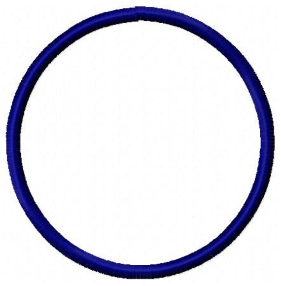 Circle Applique Patch Embroidery Design Instant Download